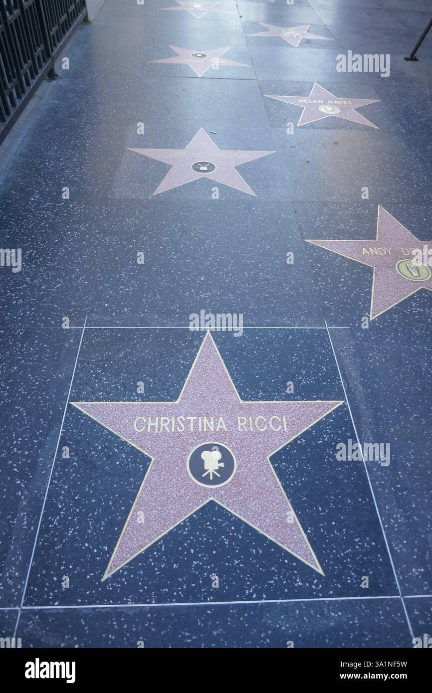 Hollywood, California, USA 7th March 2025 Actress Christina Ricci ...