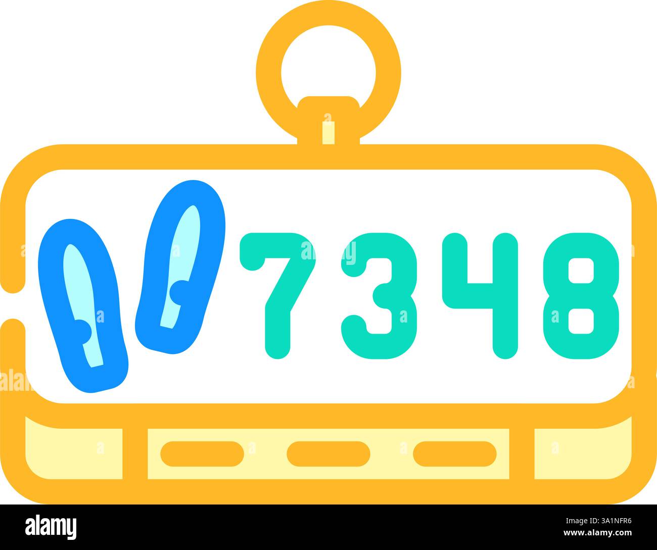 step counter foot fitness technology color icon vector illustration Stock Vector Image & Art - Alamy