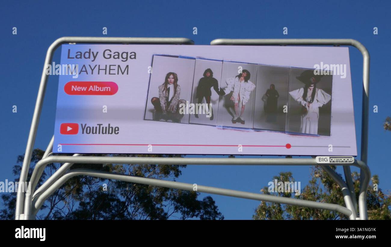 Los Angeles, California, USA 7th March 2025 Singer Lady Gaga Mayhem New ...