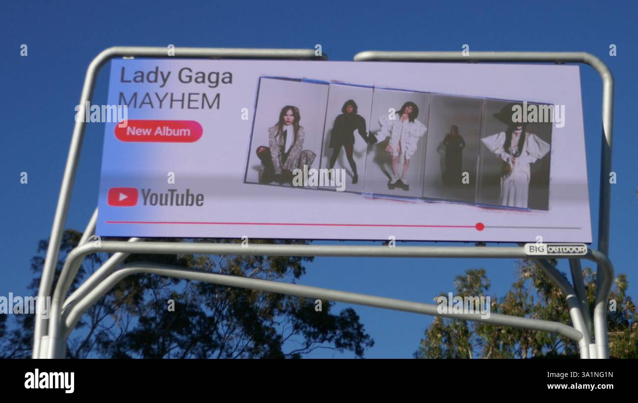 Los Angeles, California, USA 7th March 2025 Singer Lady Gaga Mayhem New ...