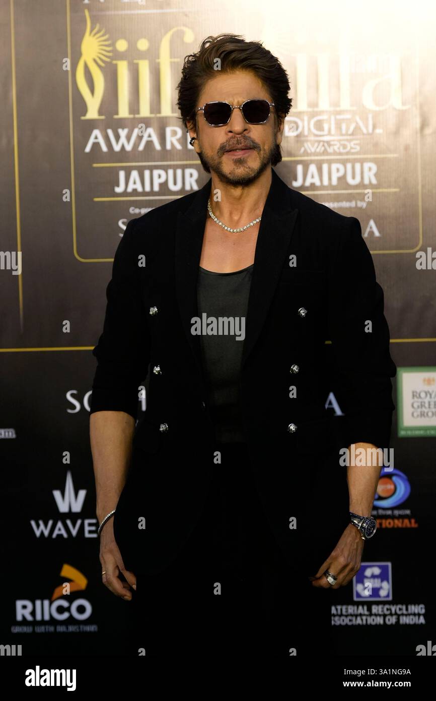 Indian Bollywood actor and film producer Shah Rukh Khan poses for a ...