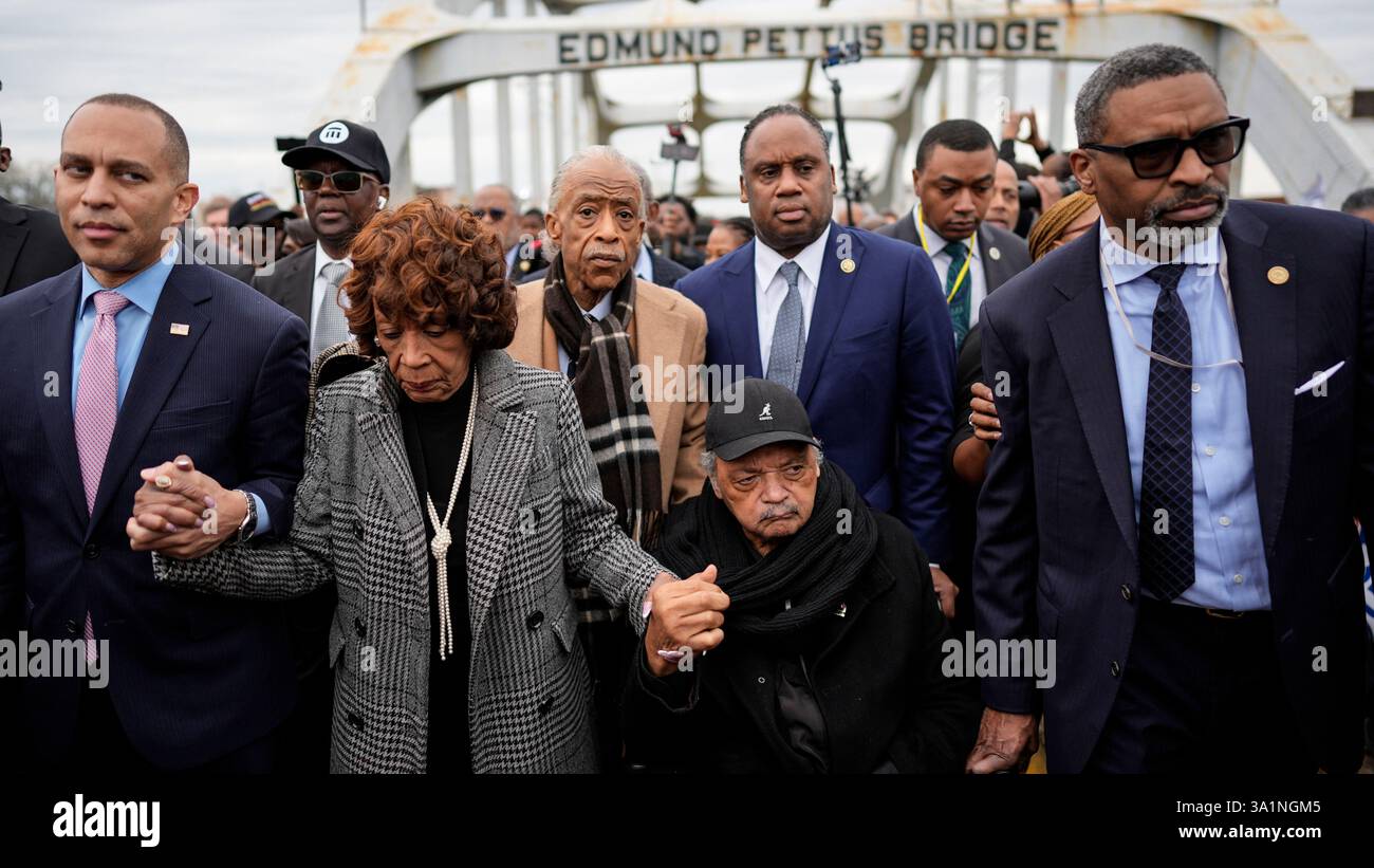 U.S. Rep. Hakeem Jeffries, D-NY, U.S. Rep. Maxine Waters, D-Calif., Rev ...