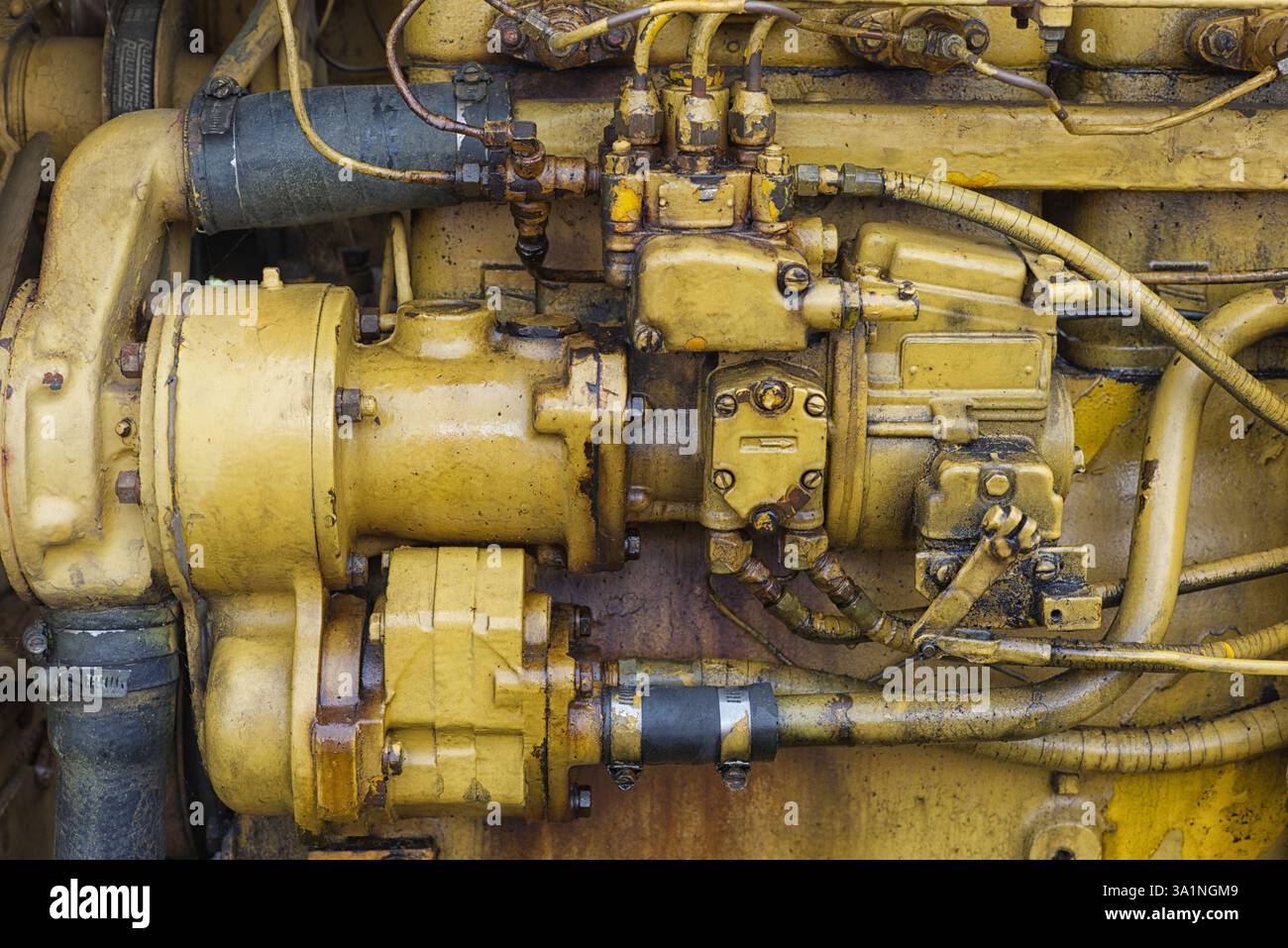 McCormick Farmall Tractor engine Stock Photo - Alamy