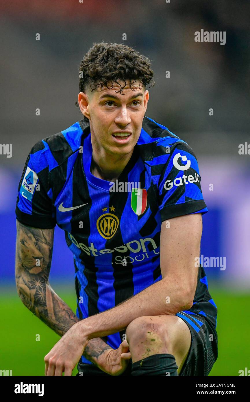 Milano, Italy. 08th, March 2025. Alessandro Bastoni (95) of Inter seen ...