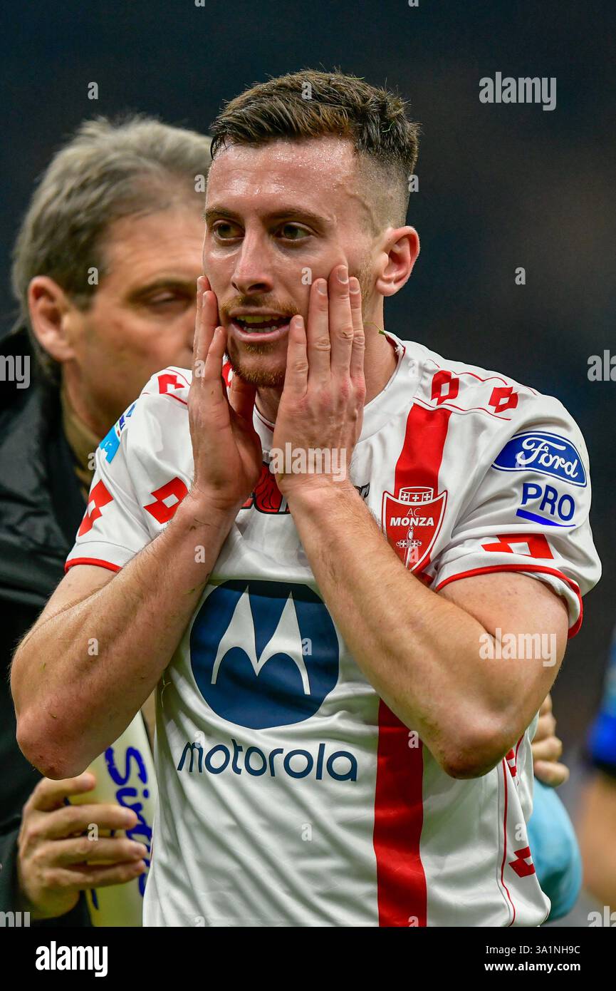 Milano, Italy. 08th Mar, 2025. Samuele Birindelli of Monza seen in the ...