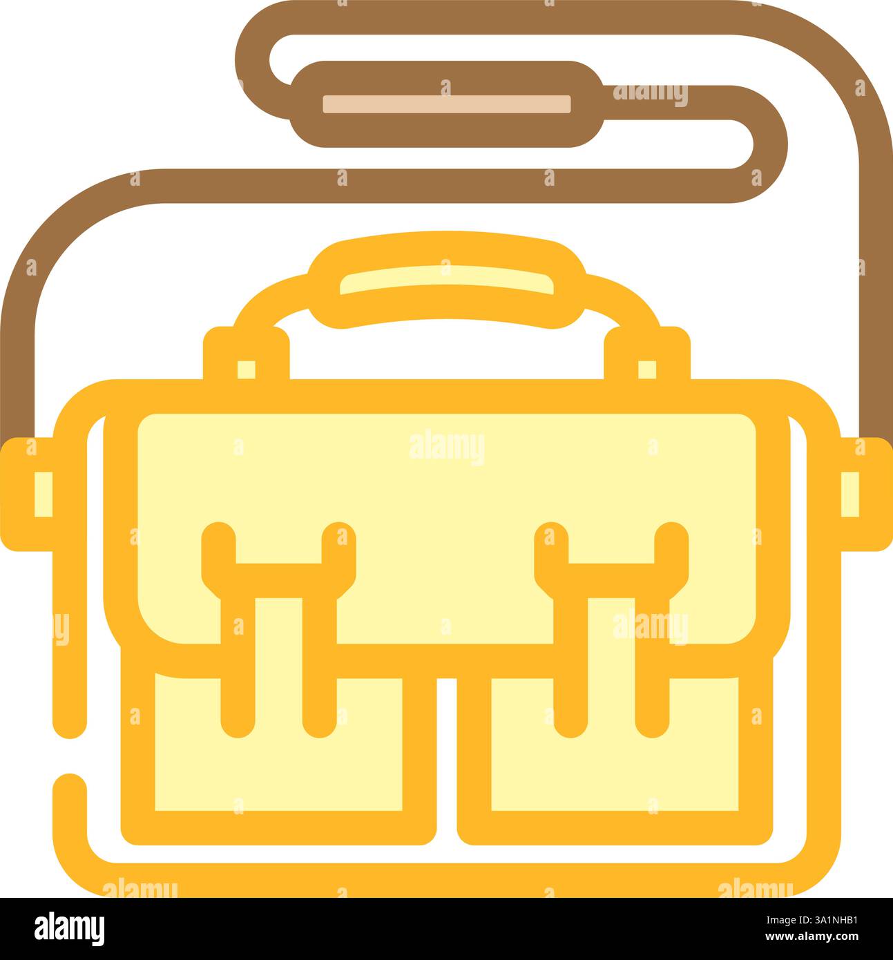 leather bag thrift driven fashion color icon vector illustration Stock ...