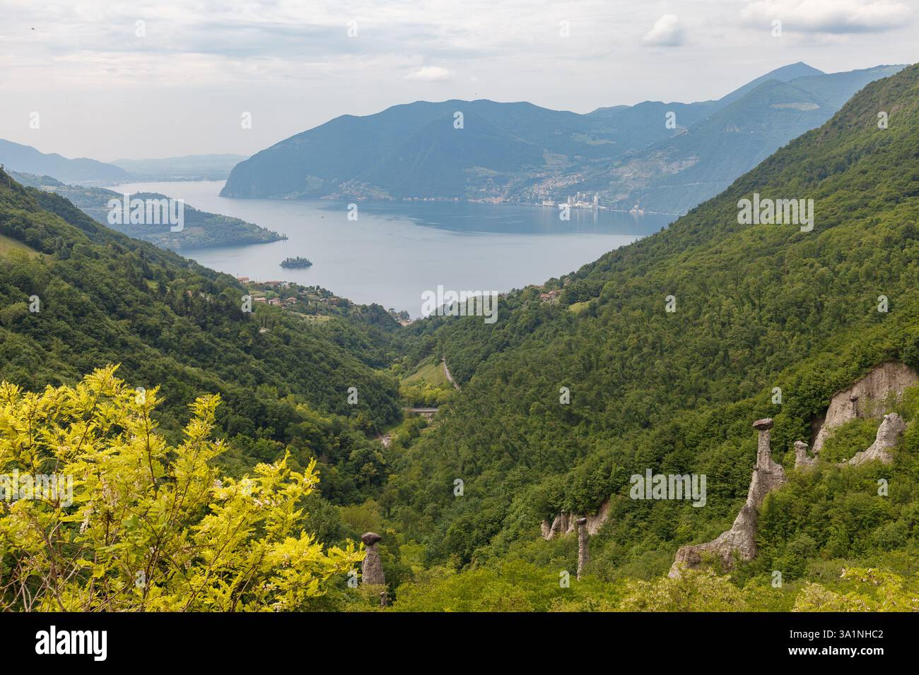 Rock formations, also known as fairy chimneys, earth pyramids, hoodoos ...