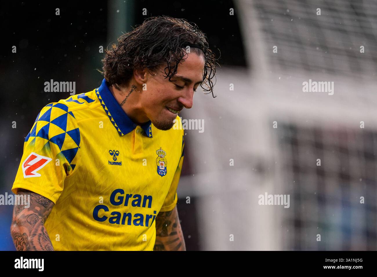 Fabio Silva of UD Las Palmas laments during the Spanish league, LaLiga ...