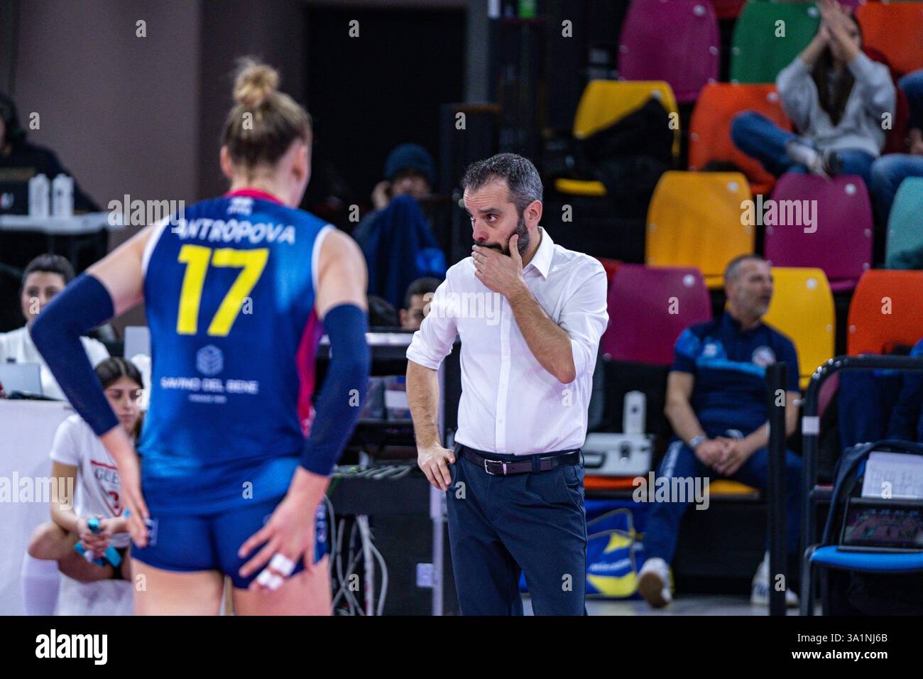 Marco Gaspari (head coach of Savino Del Bene Scandicci) during Playoff ...