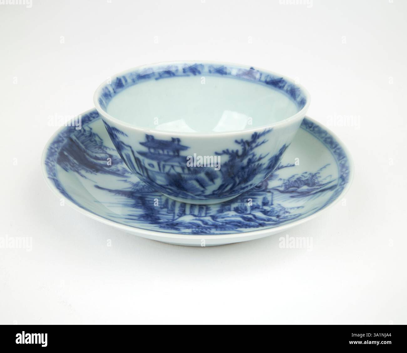 Antique 18th century Chinese blue and white Nanking Cargo "Pagoda ...