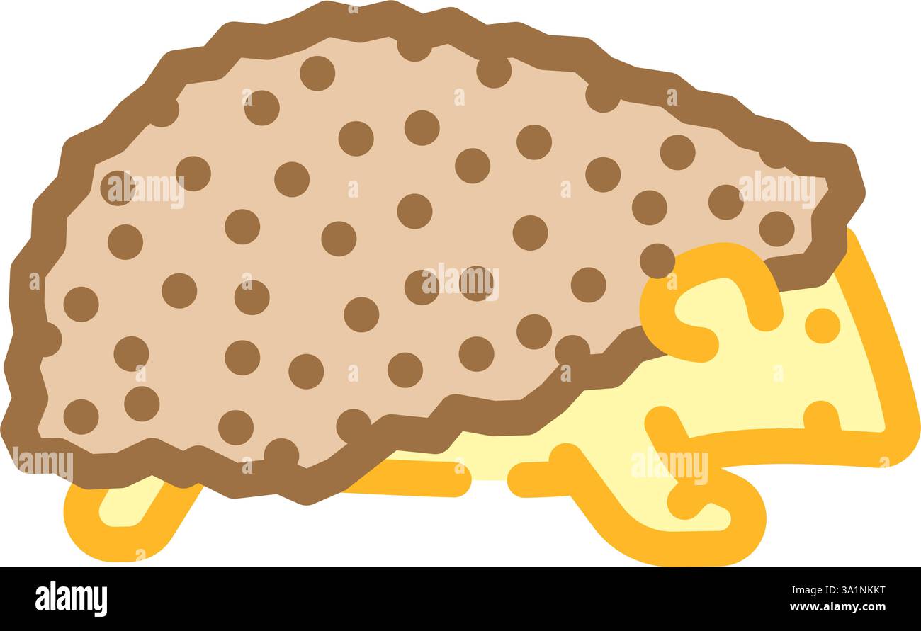 hedgehog pet home color icon vector illustration Stock Vector Image ...