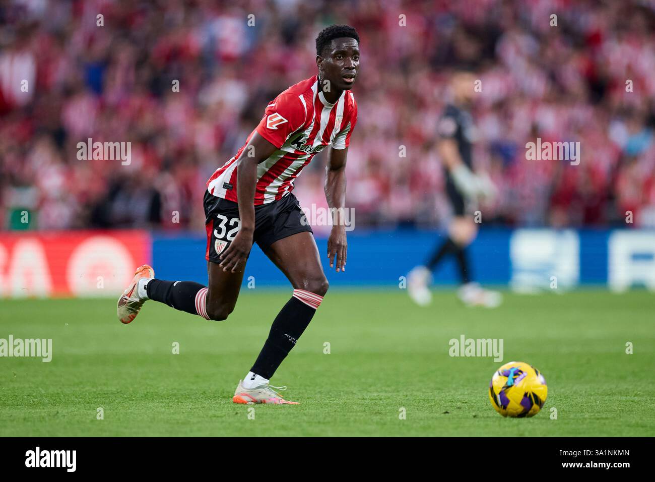 Adama Boiro of Athletic Club in action during the LaLiga EA Sports ...
