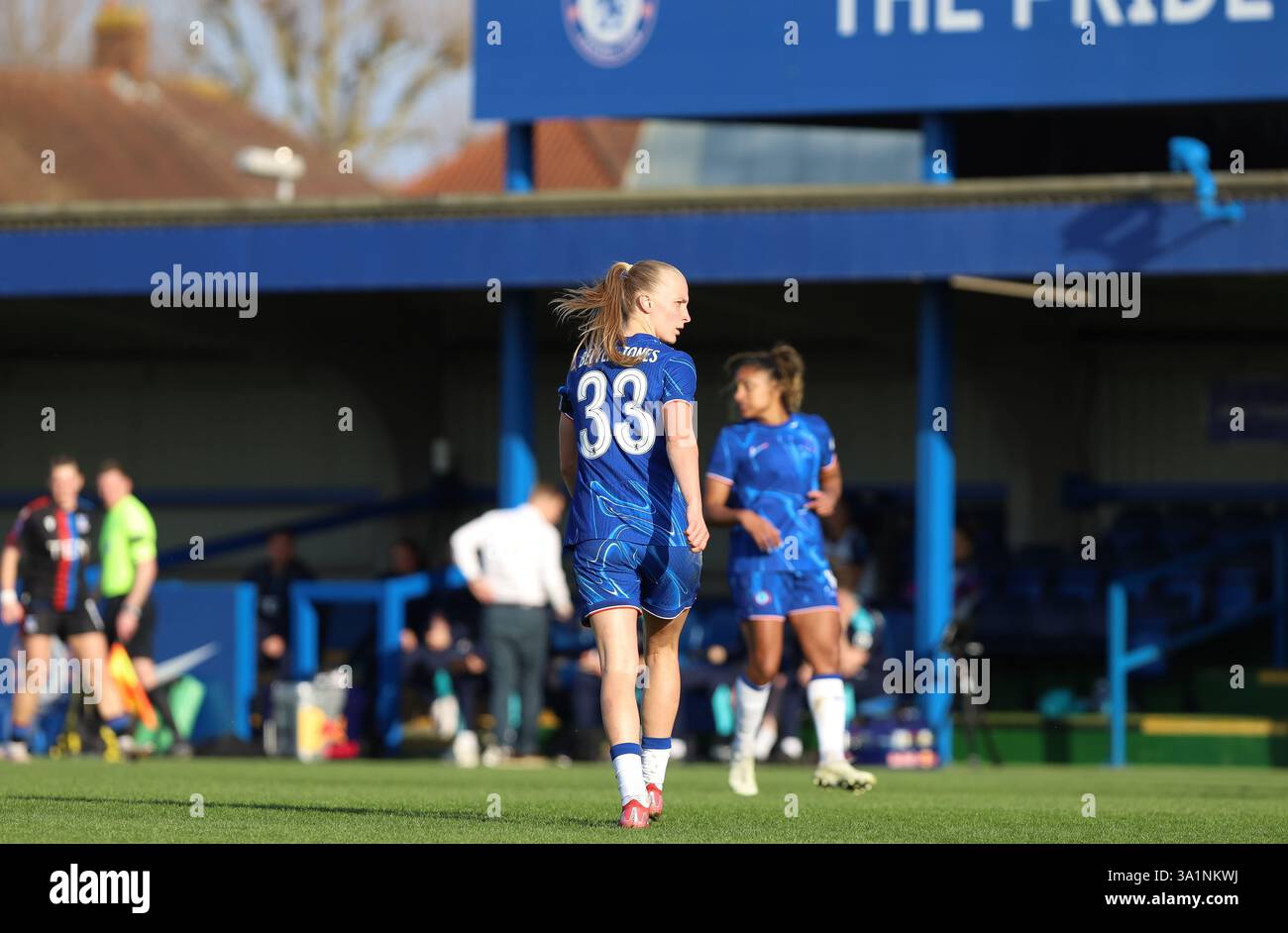 Aggie Beever-Jones (Chelsea 33) during the Adobe Women's FA Cup quarter ...