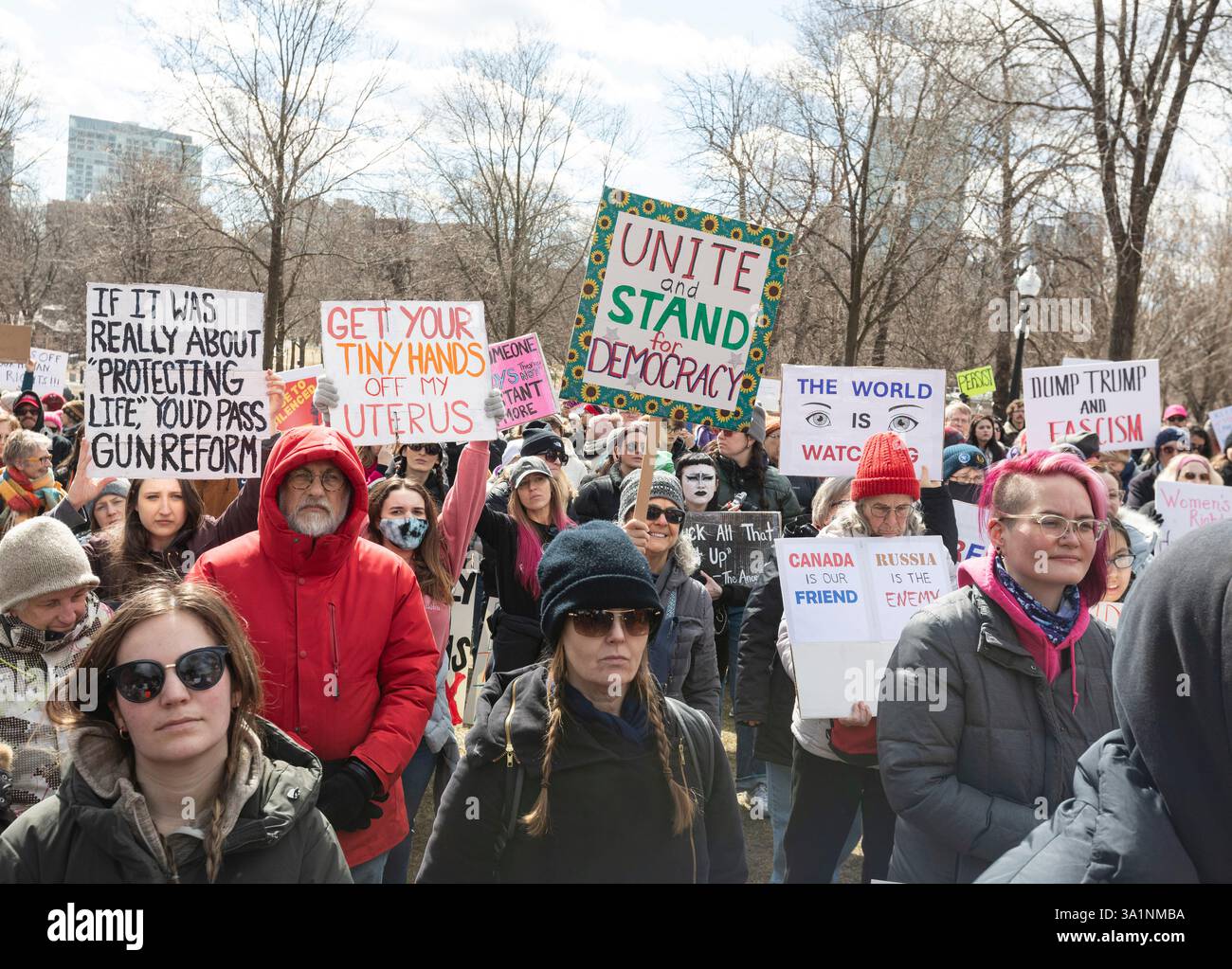March 8, 2025. Boston, MA. International Women's Day - Unite & Resist ...