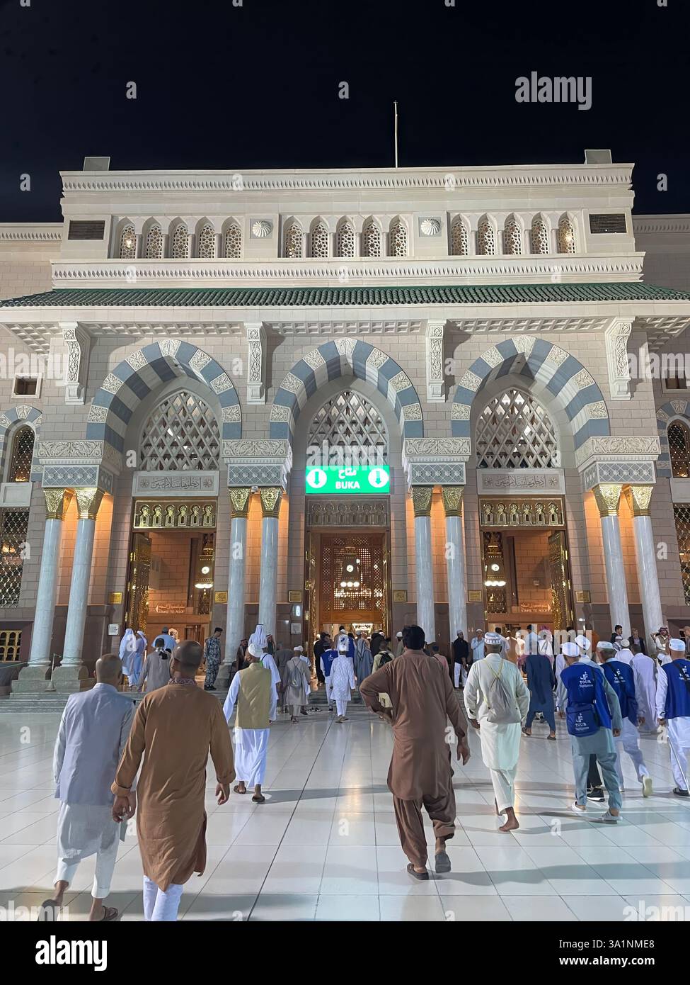 Saudi Arabia-December 3rd 2024:Gates of Masjid al-Nabawi.this photo was ...