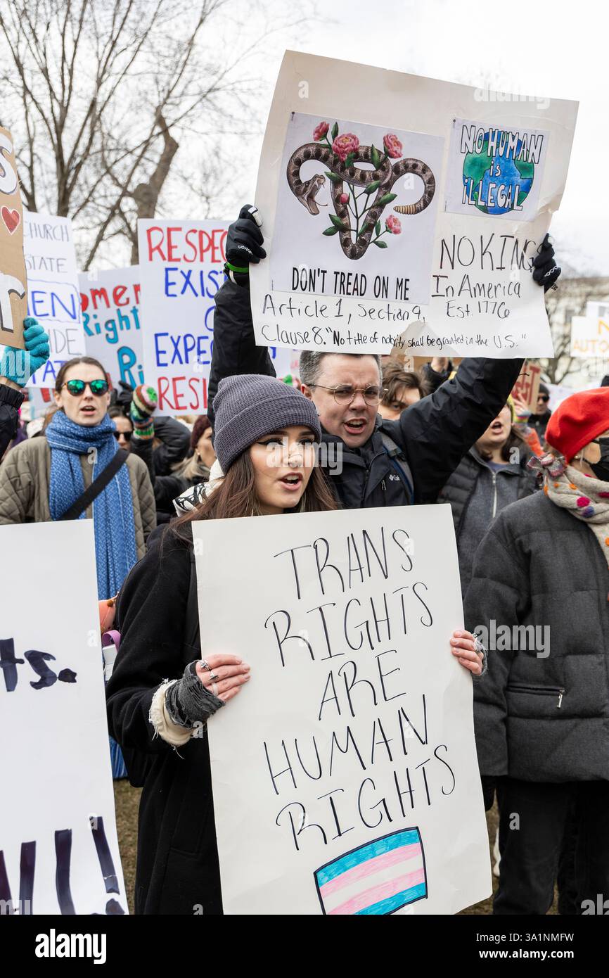 March 8, 2025. Boston, MA. International Women's Day - Unite & Resist ...