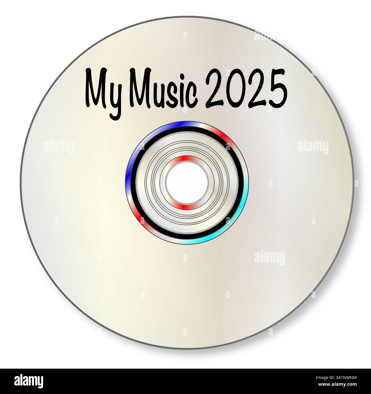 A musical DVD over a white background with the legend My Music 2025 ...