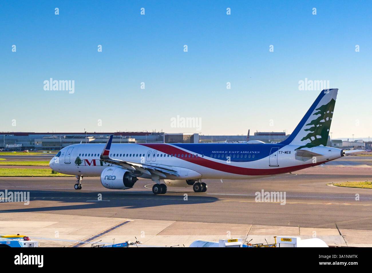 London, England, UK - 3 January 2025: Middle East Airlines MEA Airbus ...