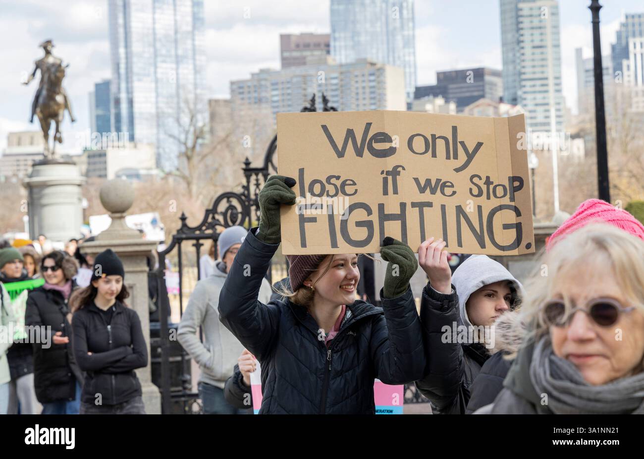 March 8, 2025. Boston, MA. International Women's Day - Unite & Resist ...
