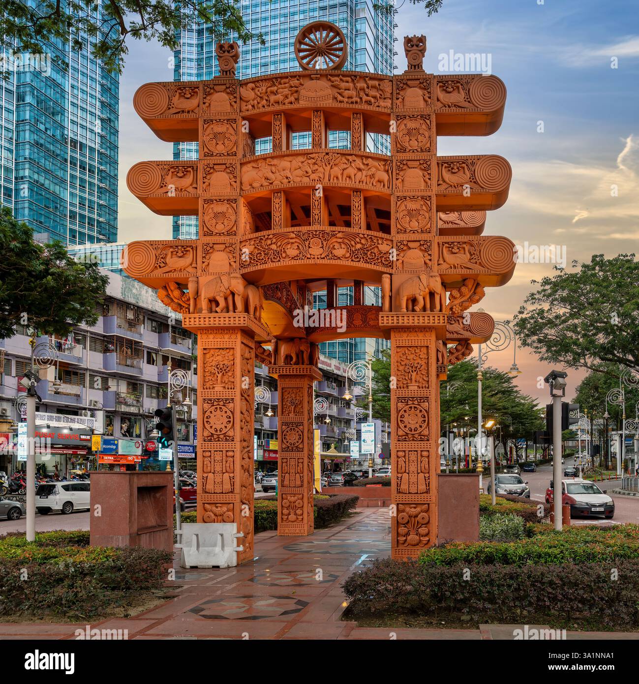 Kuala Lumpur, Malaysia - February 28, 2025: Torana Gate showcases ...