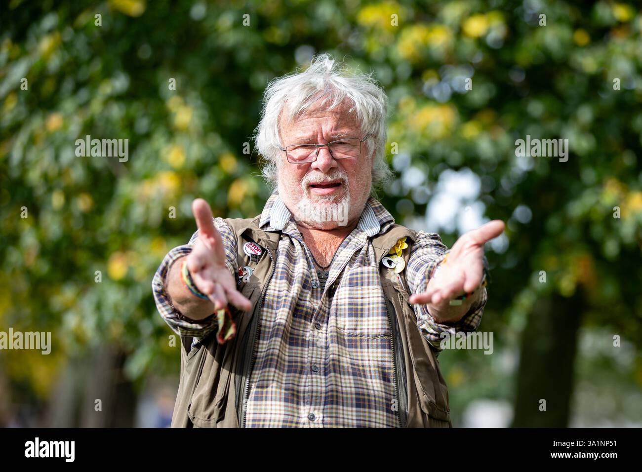 William Edgar Oddie aka Bill Oddie, photographed at the Cheltenham ...