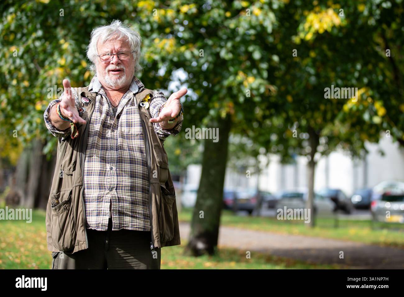 William Edgar Oddie aka Bill Oddie, photographed at the Cheltenham ...