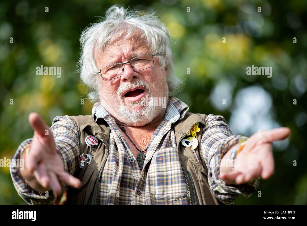 William Edgar Oddie aka Bill Oddie, photographed at the Cheltenham ...