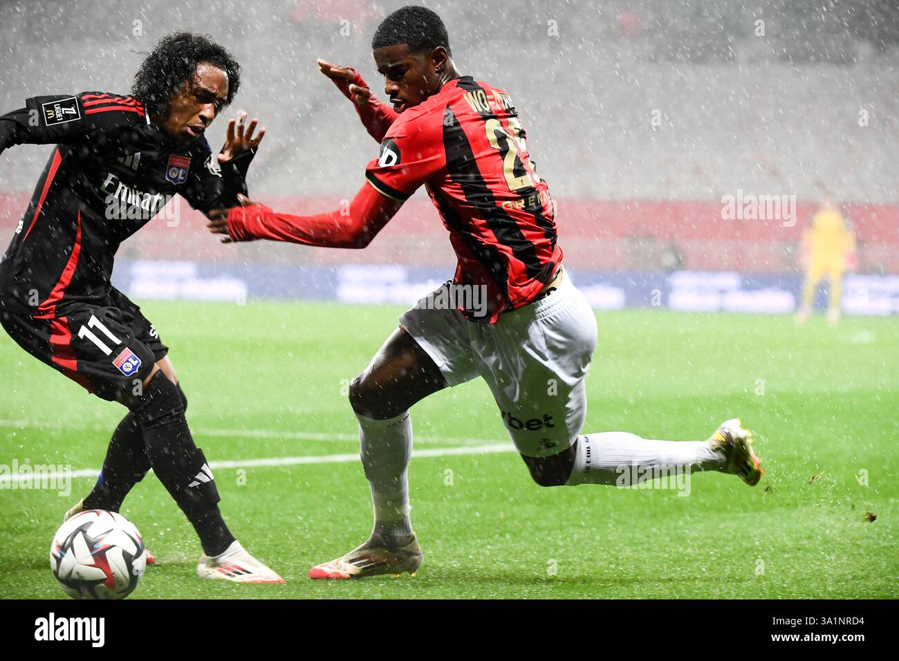 France. 09th Mar, 2025. 11 Malick FOFANA (ol) - 25 Mohamed-Ali CHO ...