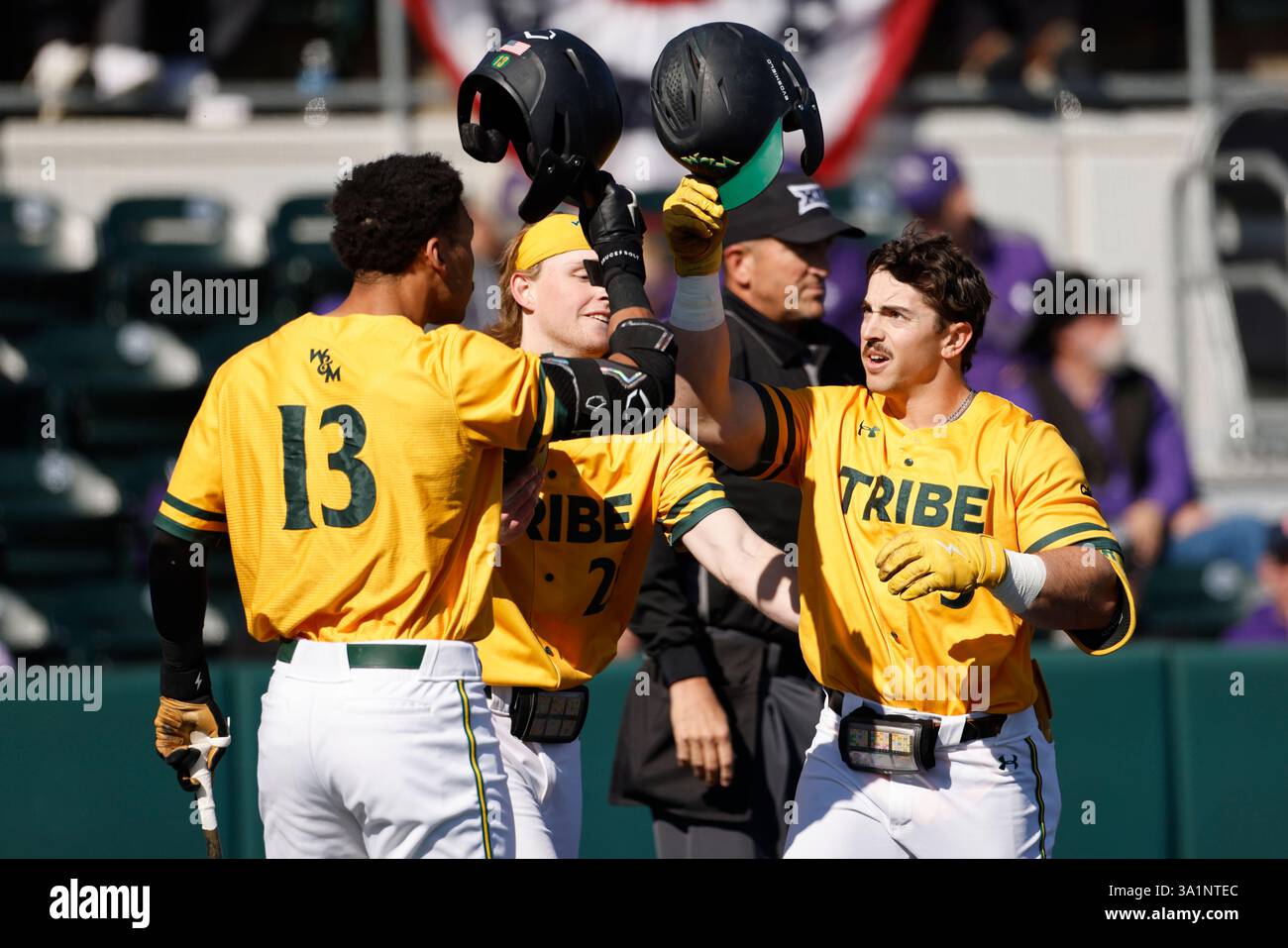 William & Mary's Ben Parker, right, celebrates with Lucas Carmichael ...