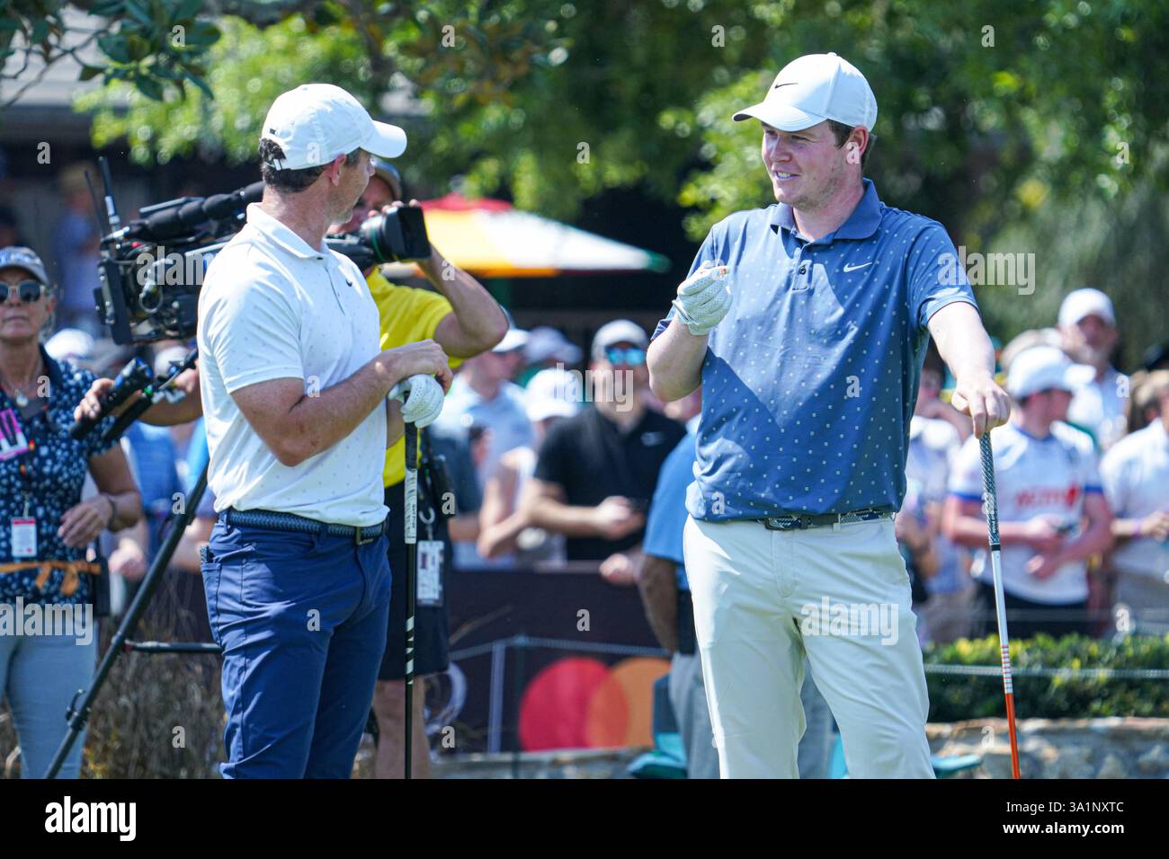 Orlando, Florida, USA, March 9, 2024, Rory McIlroy and Robert McIntyre ...
