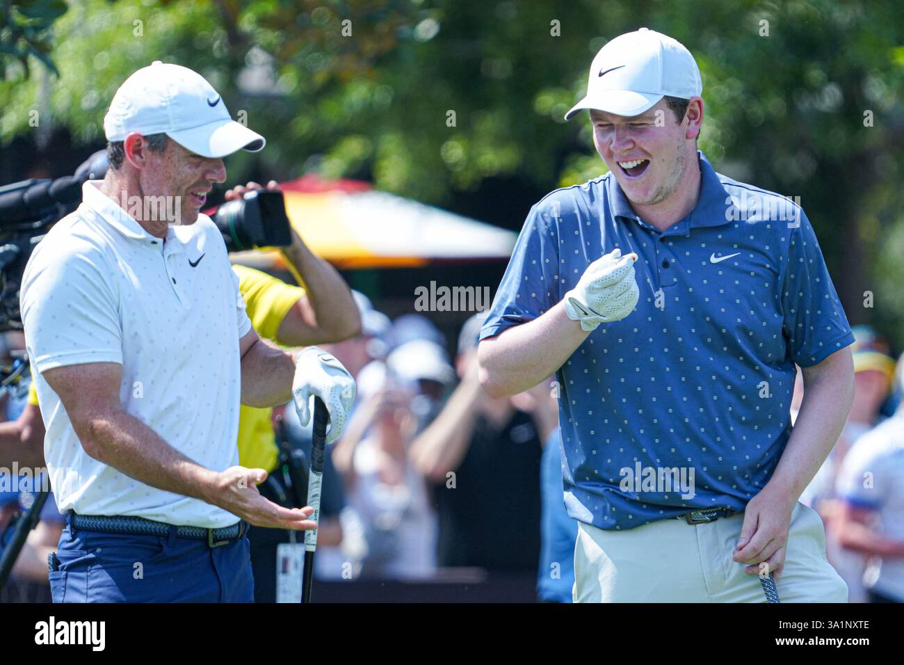 Orlando, Florida, USA, March 9, 2024, Rory McIlroy and Robert McIntyre ...