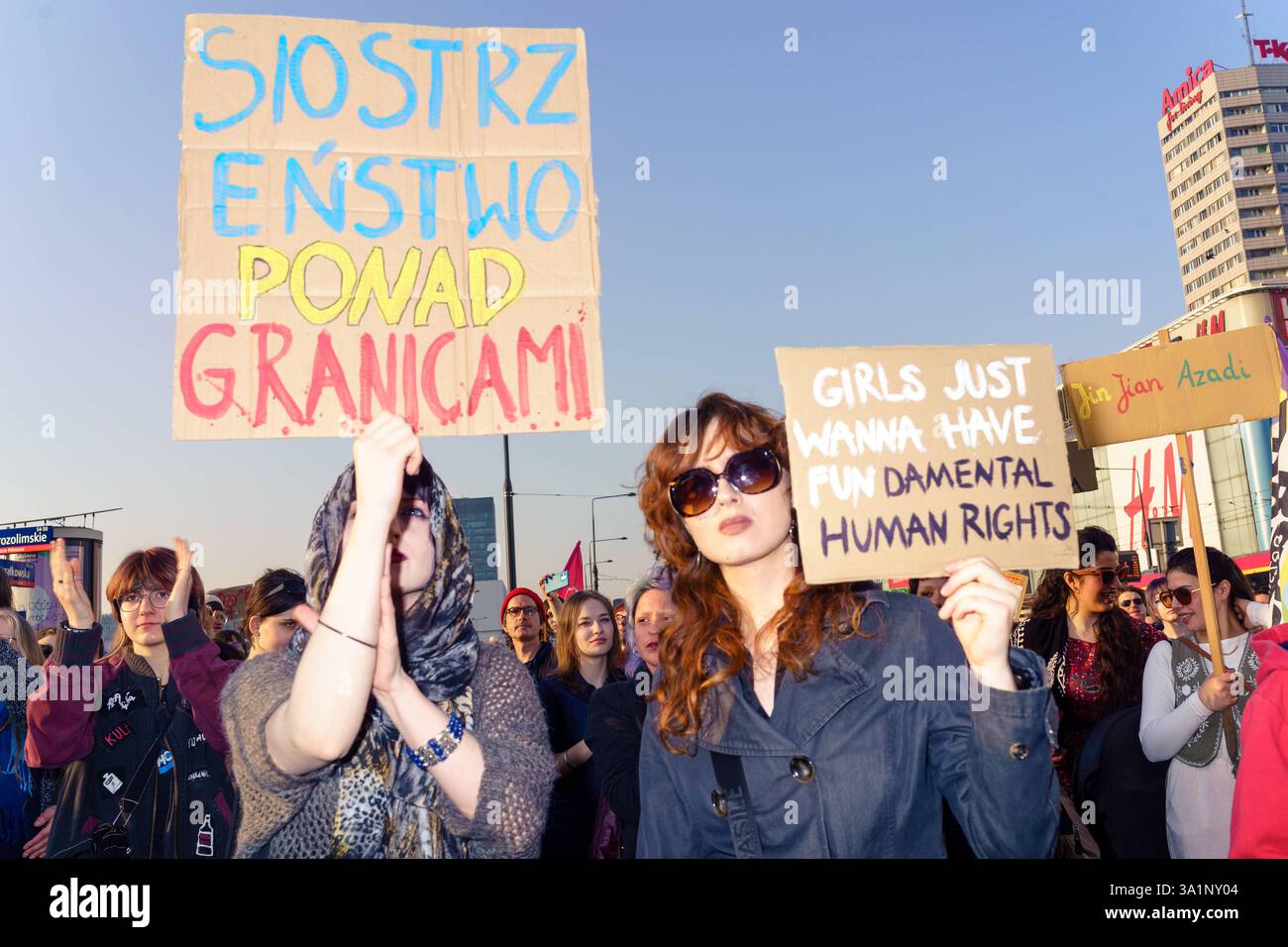Feminist parade in defence of women s rights, organized on the occasion ...