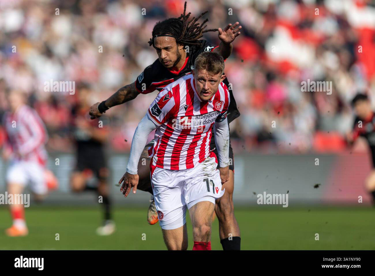 Aalborg, Denmark. 09th Mar, 2025. Mathias Jorgensen (11) of Aalborg BK ...