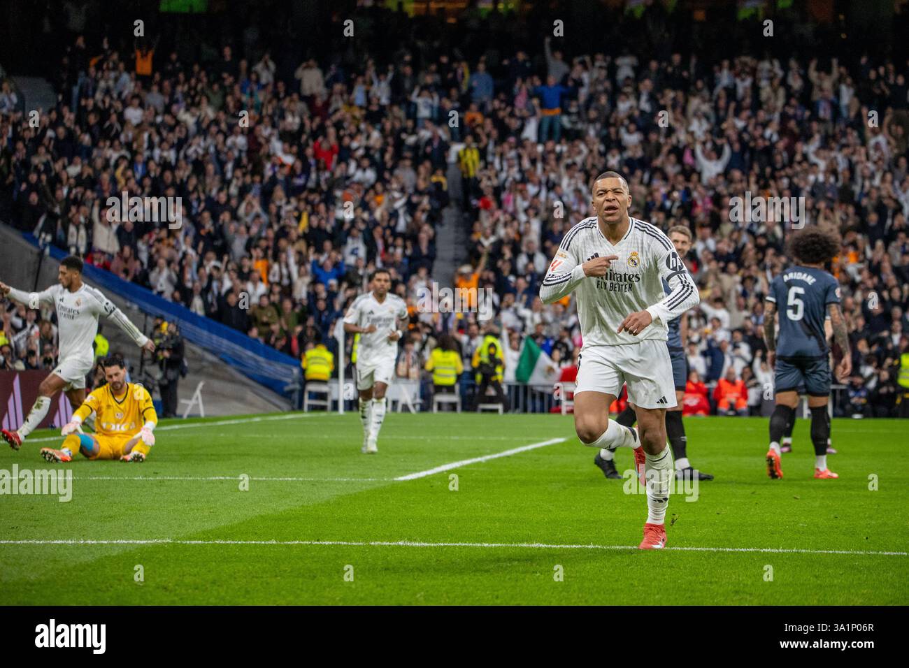 Madrid, Spain. 9th Mar, 2025. Real Madrid's Kylian Mbappé in action ...