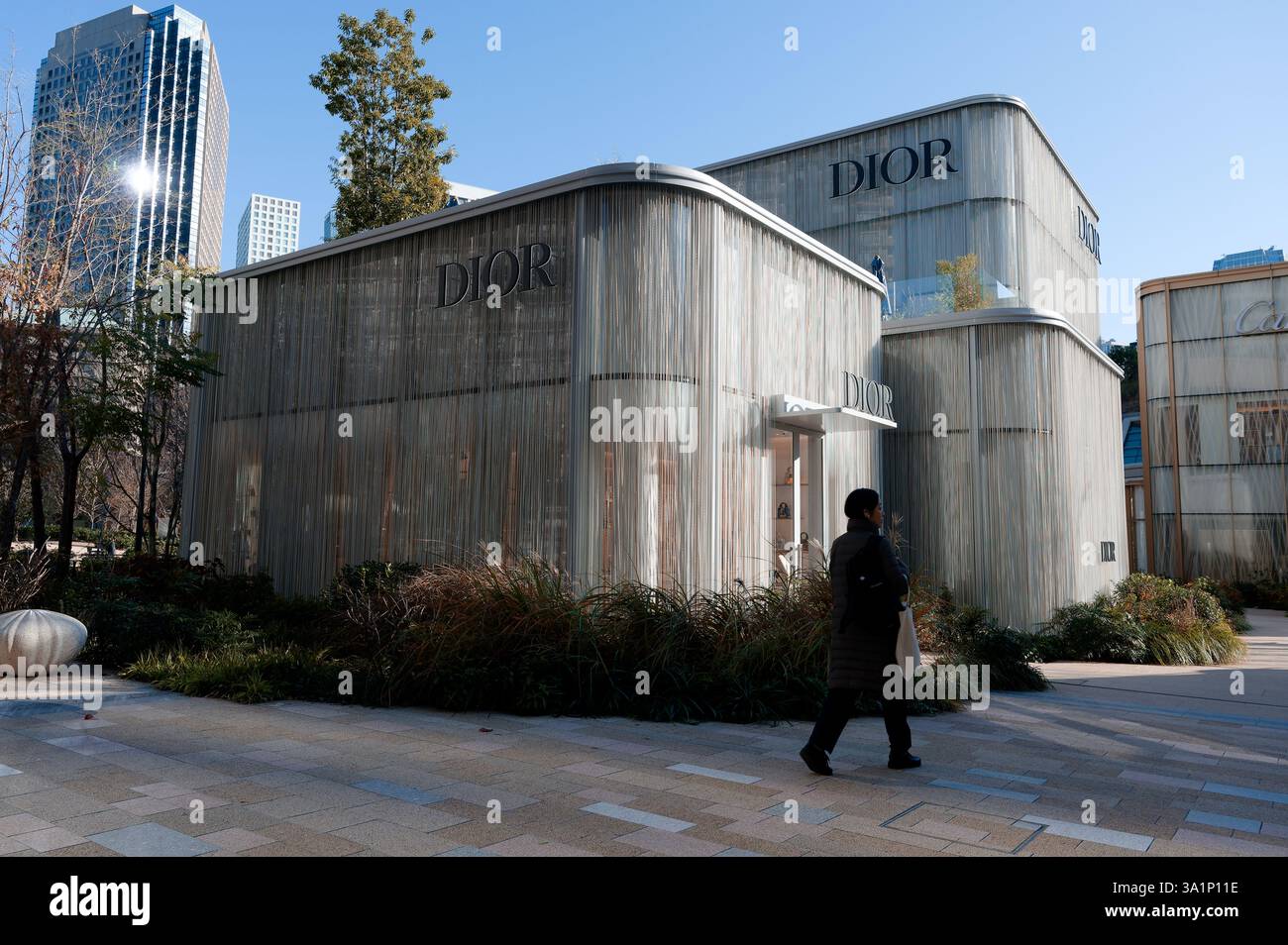 Striking blend of modern architecture and luxury at the Dior boutique ...