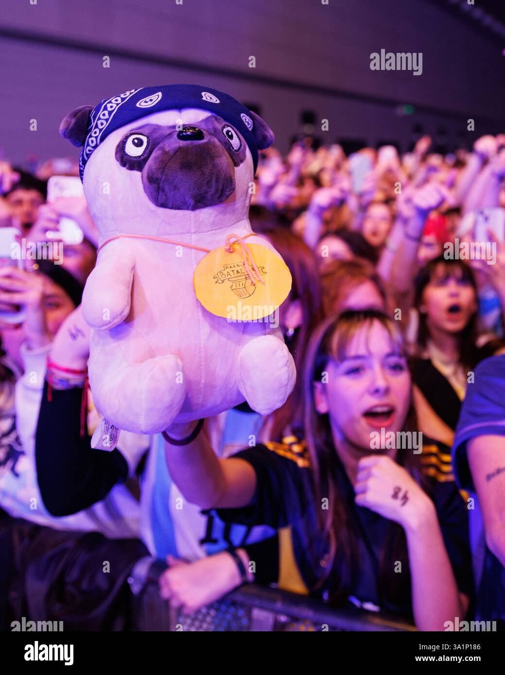 Barcelona, Spain. 8th March 2025. Fans cheering at the Trueno (aka ...