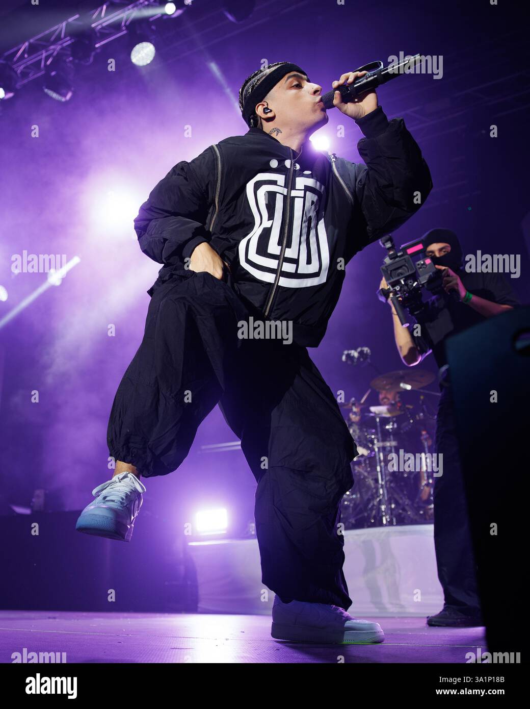 Barcelona, Spain. 8th March 2025. The rapper from Argentina Trueno (aka ...
