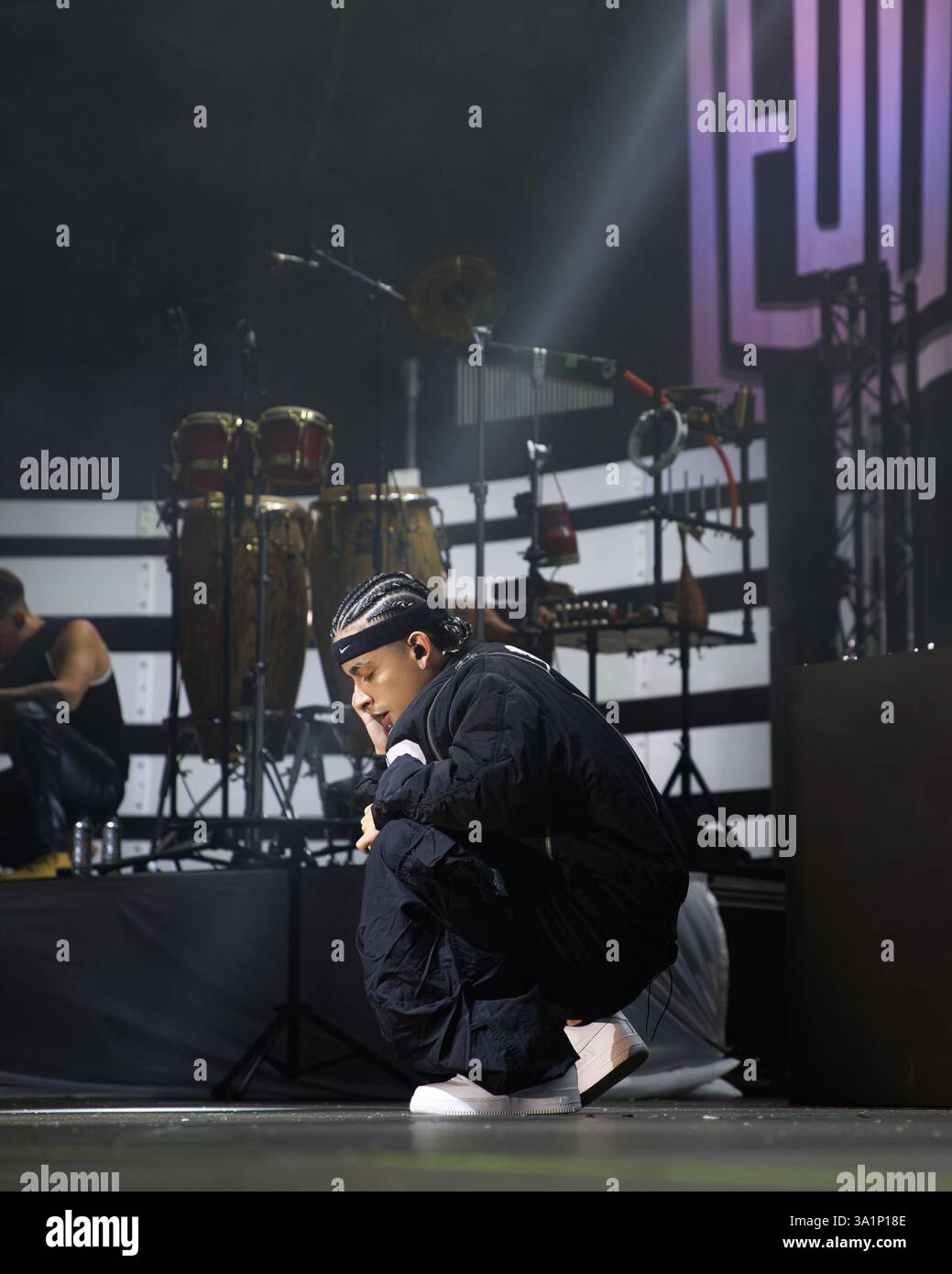 Barcelona, Spain. 8th March 2025. The rapper from Argentina Trueno (aka ...