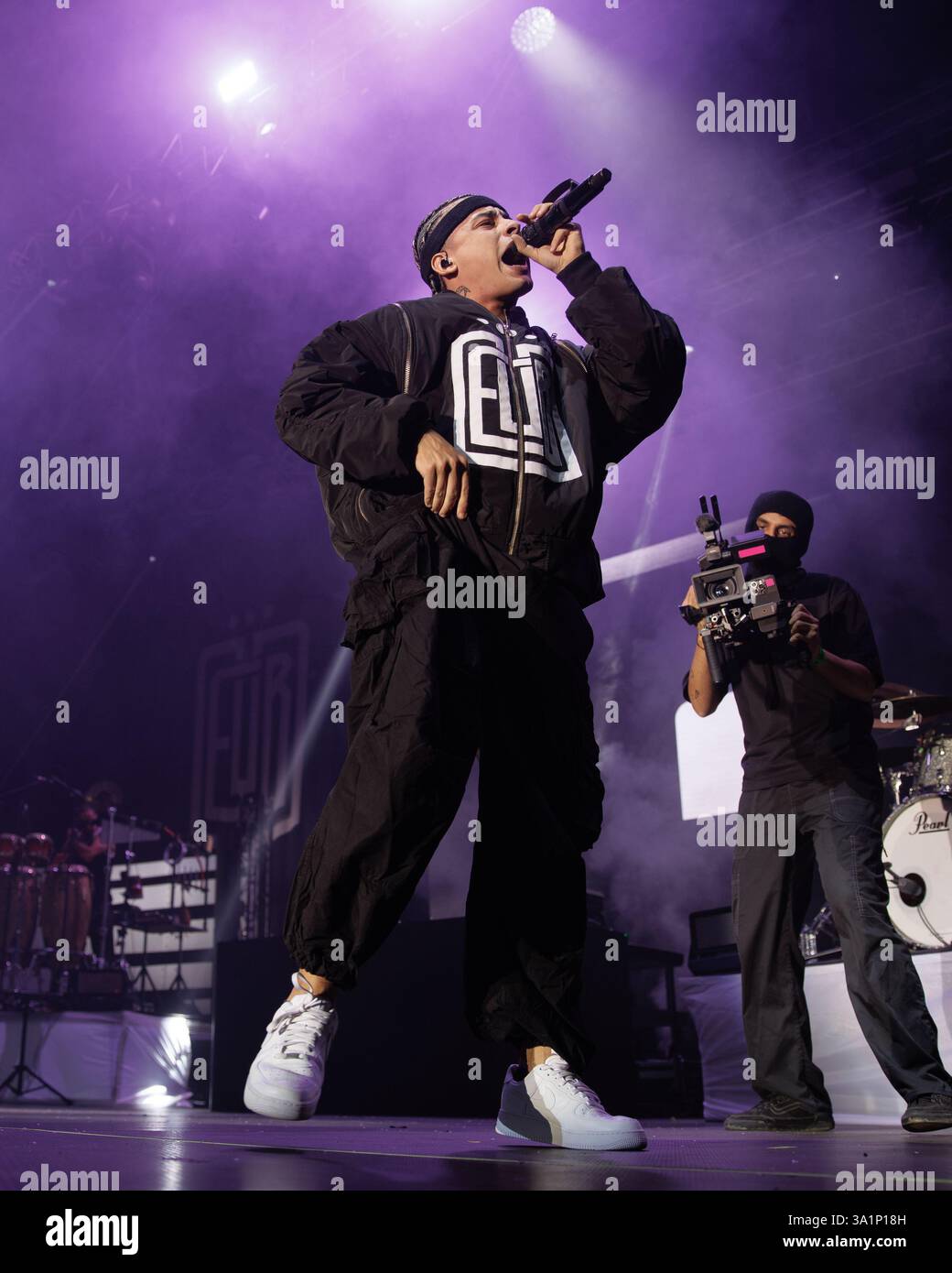 Barcelona, Spain. 8th March 2025. The rapper from Argentina Trueno (aka ...