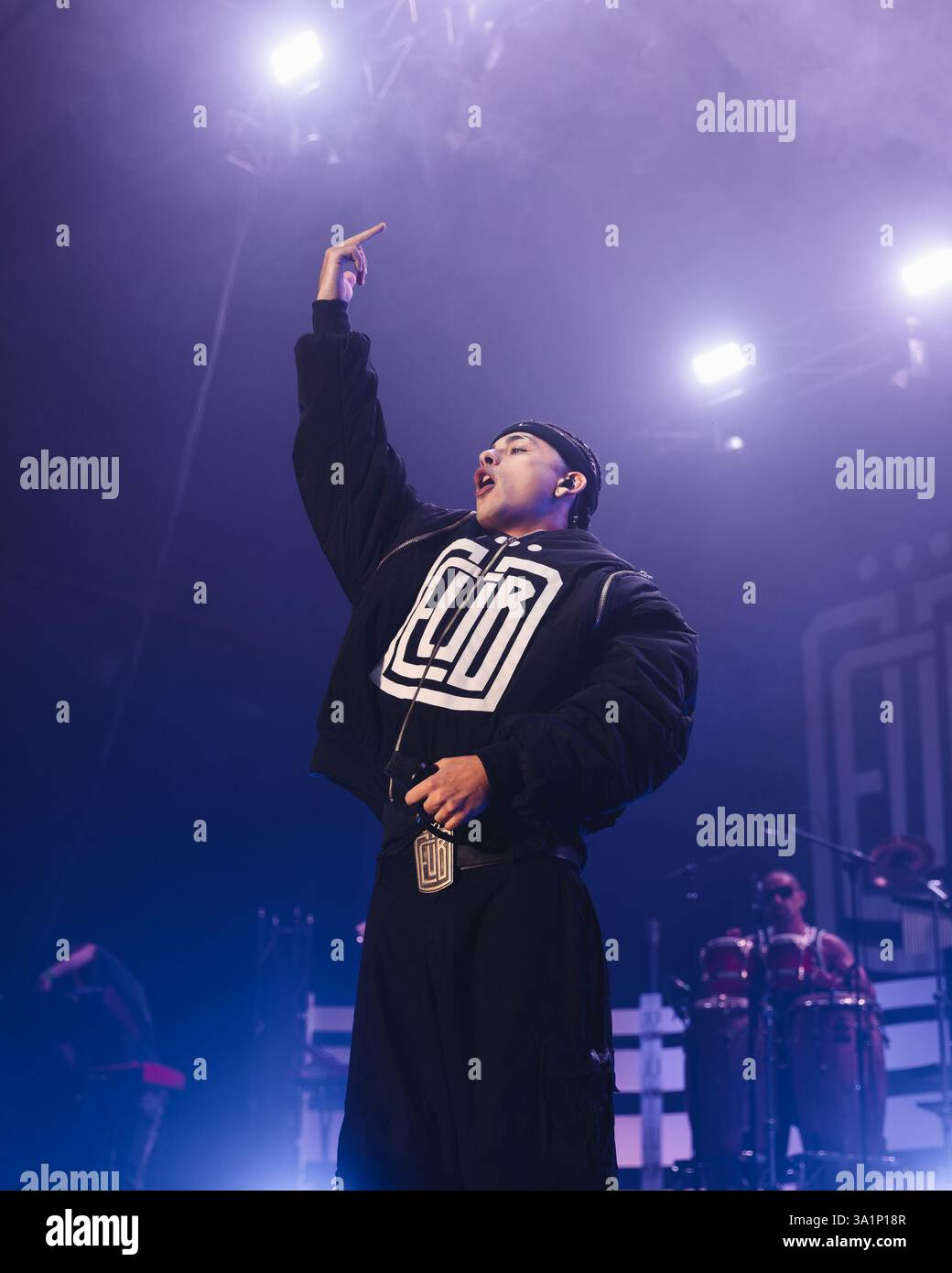 Barcelona, Spain. 8th March 2025. The rapper from Argentina Trueno (aka ...