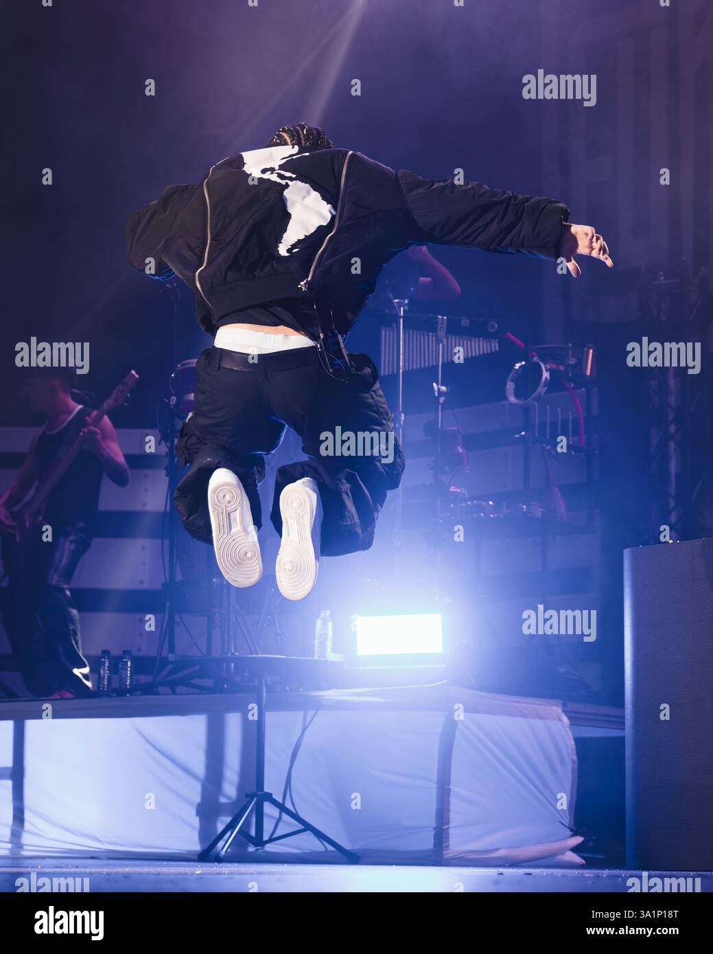 Barcelona, Spain. 8th March 2025. The rapper from Argentina Trueno (aka ...