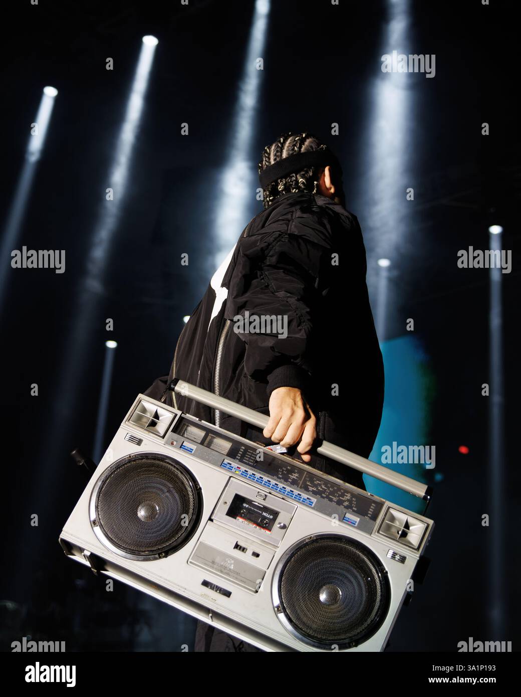 Barcelona, Spain. 8th March 2025. The rapper from Argentina Trueno (aka ...