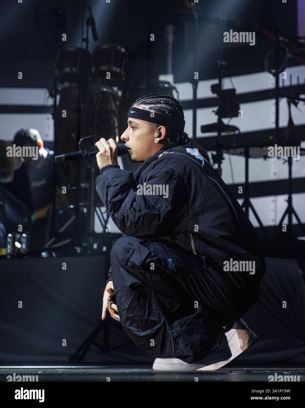 Barcelona, Spain. 8th March 2025. The rapper from Argentina Trueno (aka ...