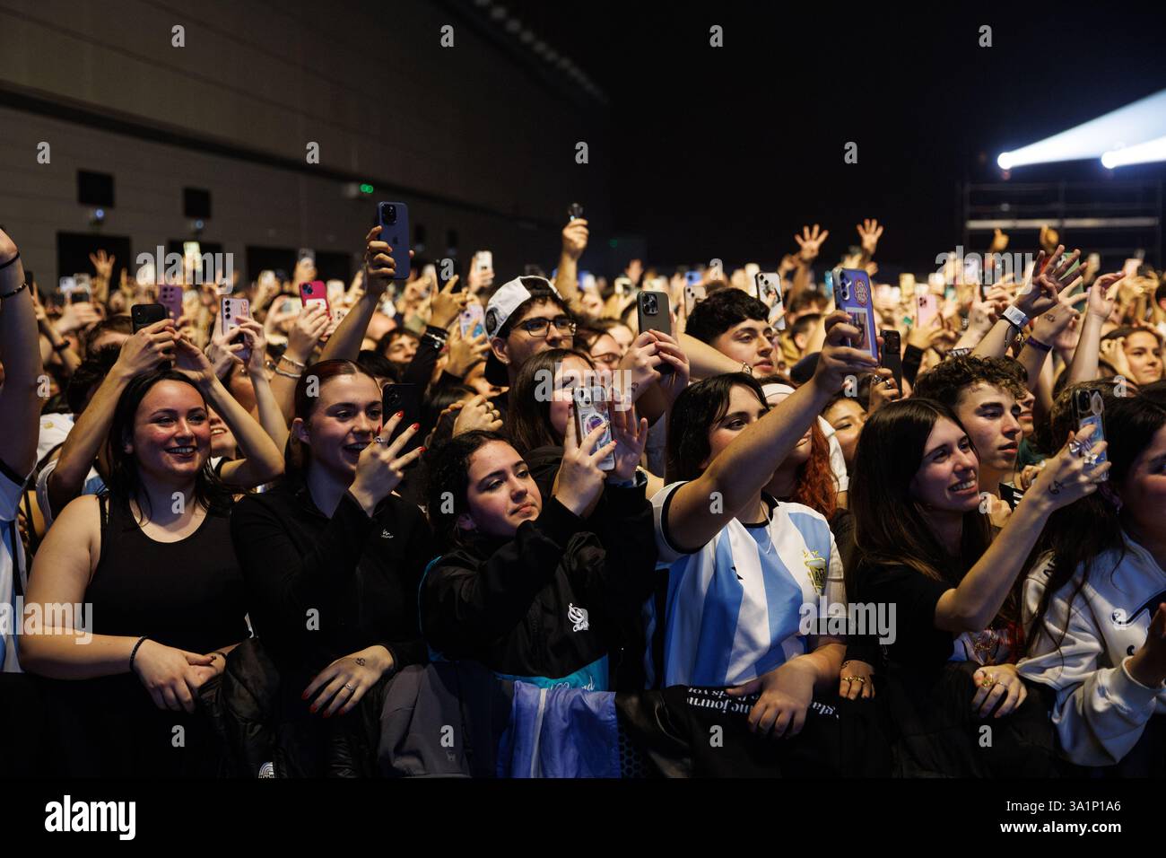 Barcelona, Spain. 8th March 2025. Fans cheering at the Trueno (aka ...