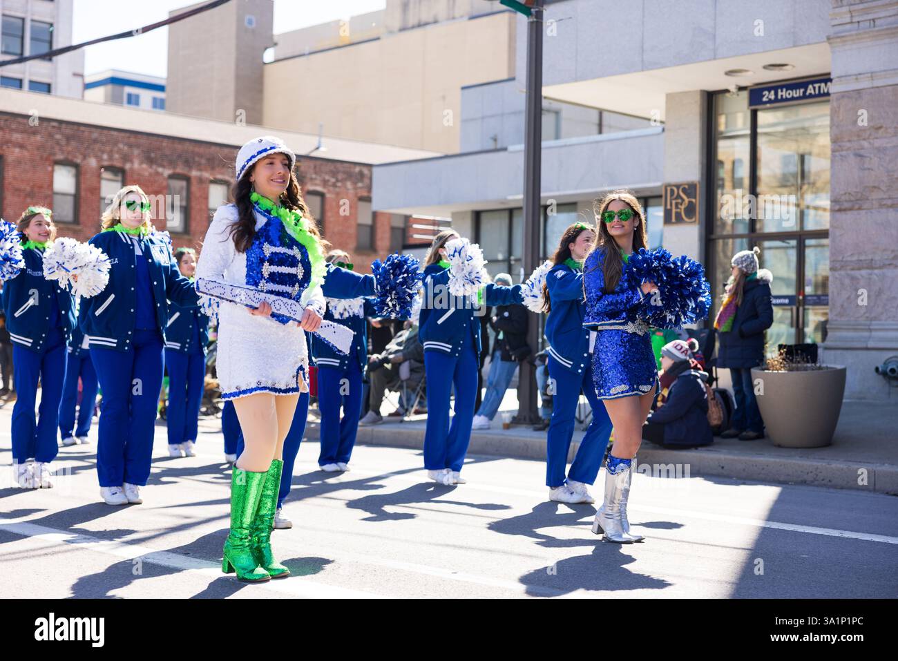 Scranton, PA - March 8, 2025: St. Patrick's Parade, Group of ...