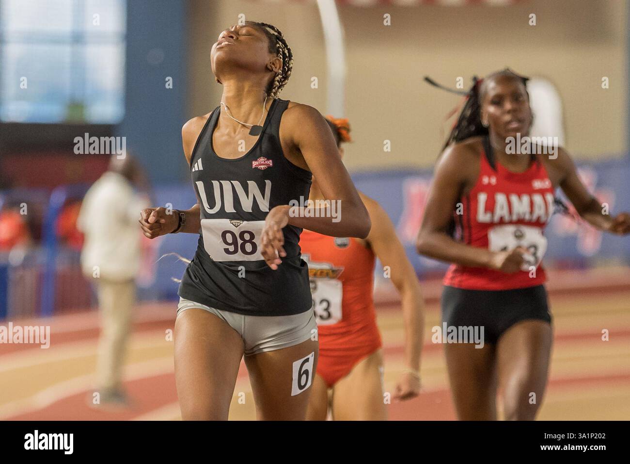 March 2, 2025: Incarnate Word Cardinals runner Chantell Bowman competes ...