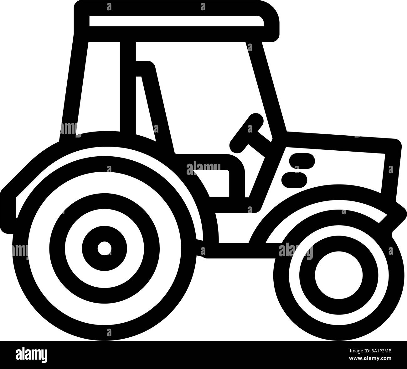 Tractor trailer on country Black and White Stock Photos & Images - Alamy