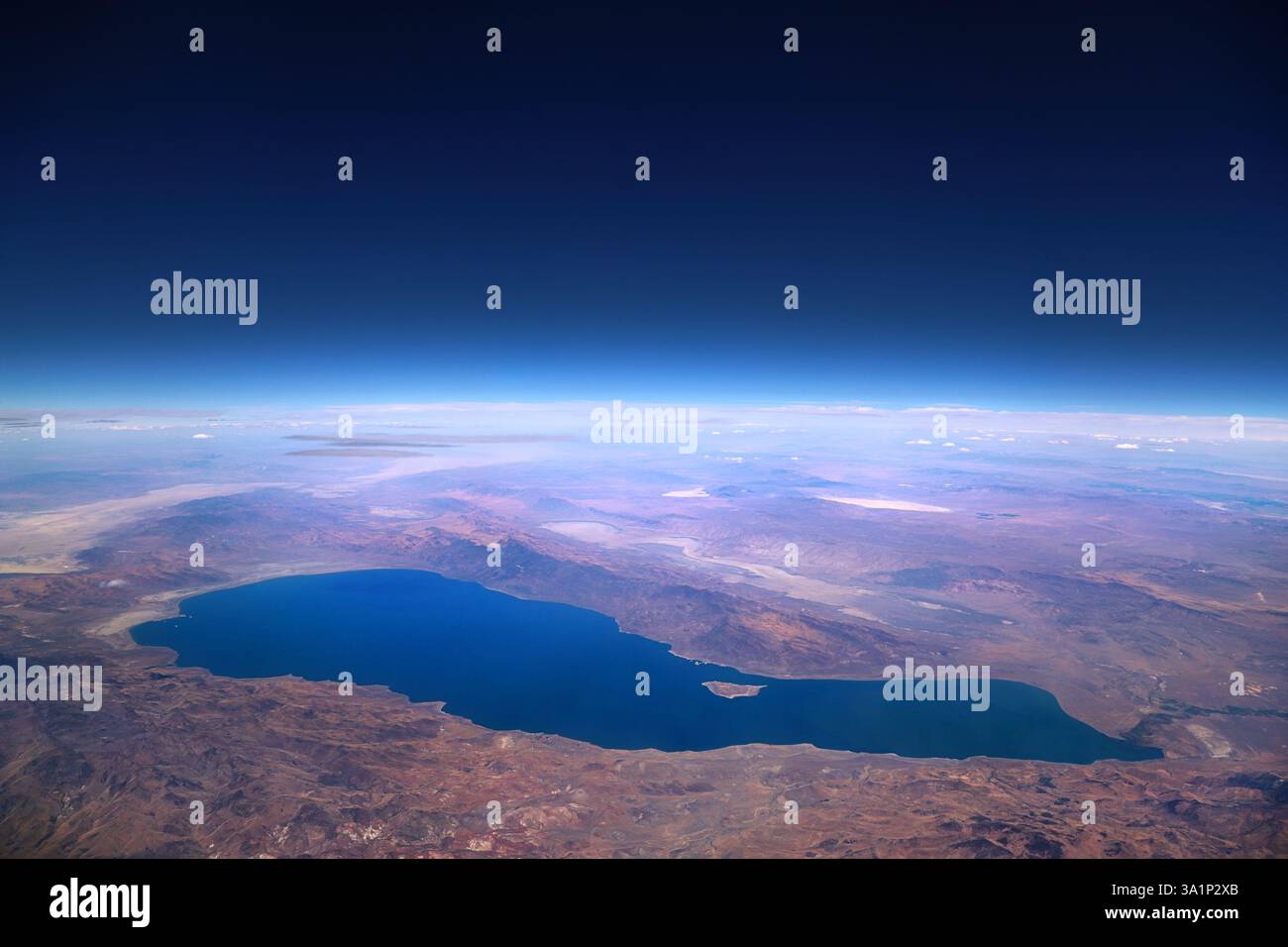The Earth from above: Lake, Space, Planet and Curve Stock Photo - Alamy