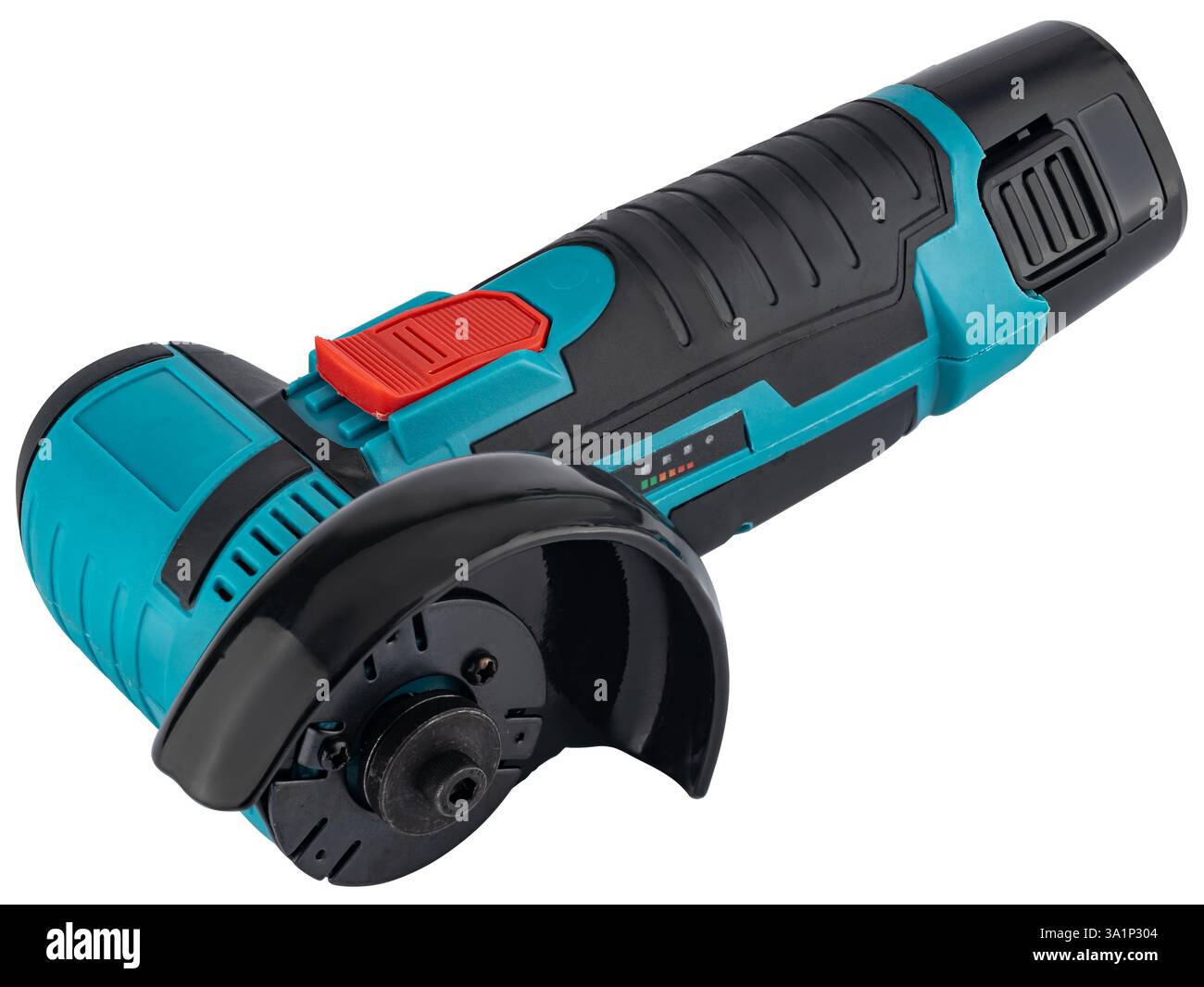 Battery-powered miniature daisy chaining machine (bolt cutter), on a ...