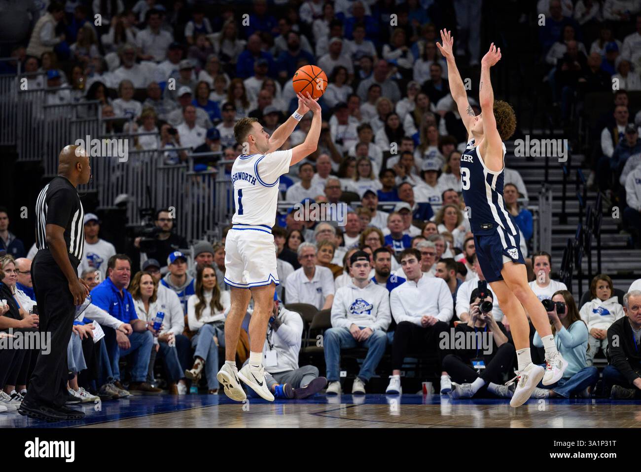 OMAHA, NE - MARCH 08: Creighton Bluejays guard Steven Ashworth (1 ...